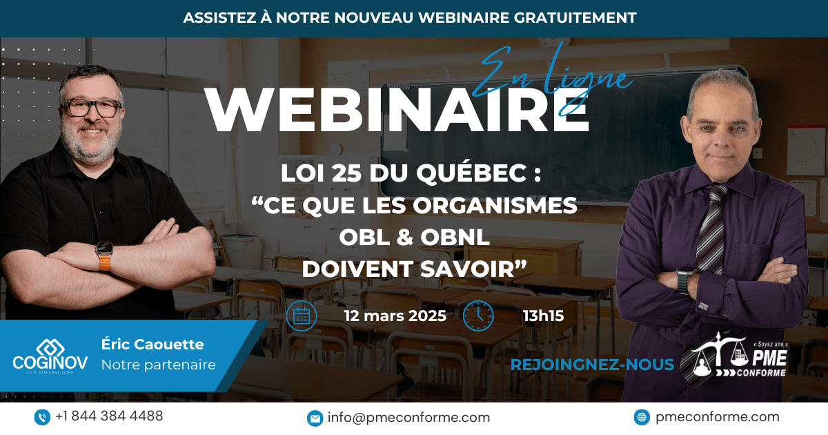 Loi 25 du Québec : Ce que les organismes (OBL & OBNL) doivent savoir - PME Conforme